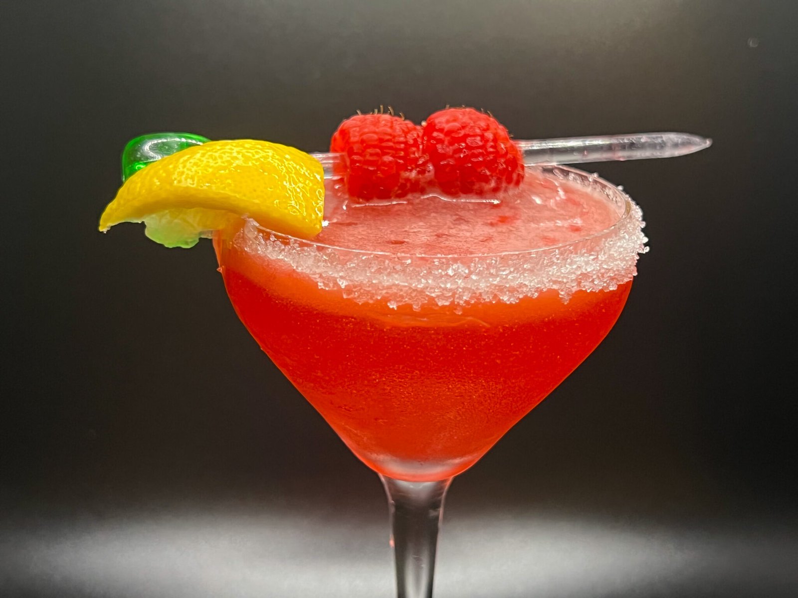 Raspberry Lemon Drop Martini with Chambord